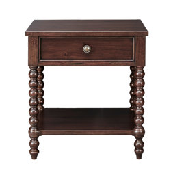 Madison Park Signature Beckett One Drawer Solid Wood Nightstand | Birch ...