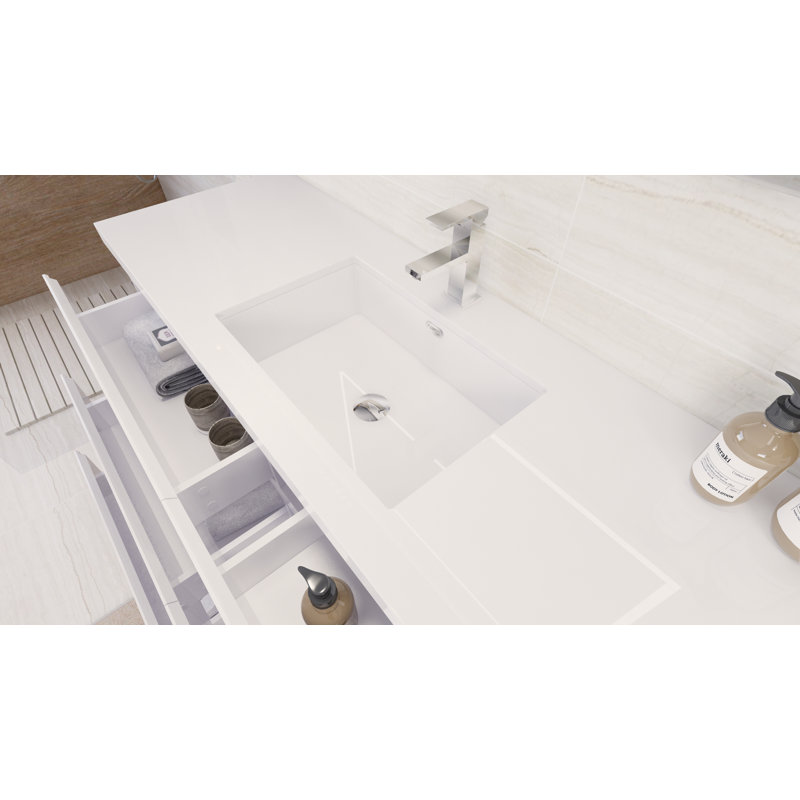 Gracie Oaks Haracha 60'' Single Bathroom Vanity with Top | Wayfair