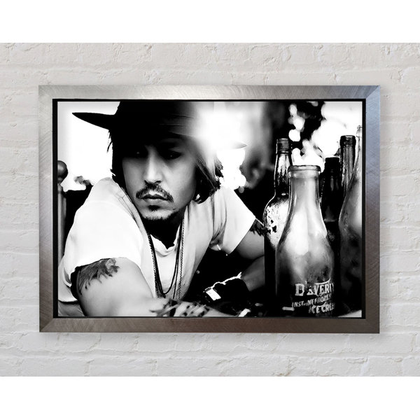 Bright Star Johnny Depp Hat - Single Picture Frame Print | Wayfair.co.uk