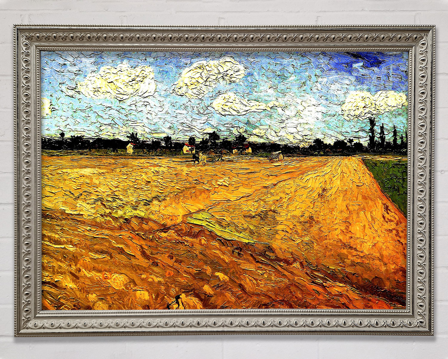 Lark Manor Van Gogh Ploughed Field Framed Print | Wayfair.co.uk