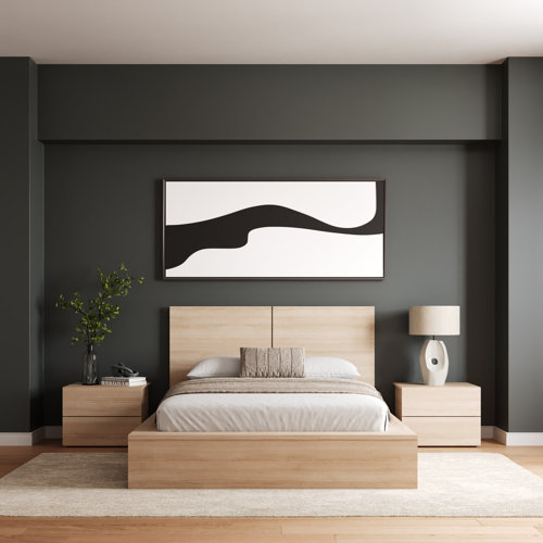 Wade Logan® Antonnio 4 Piece Bedroom Set with Bed, Headboard, and 2 ...