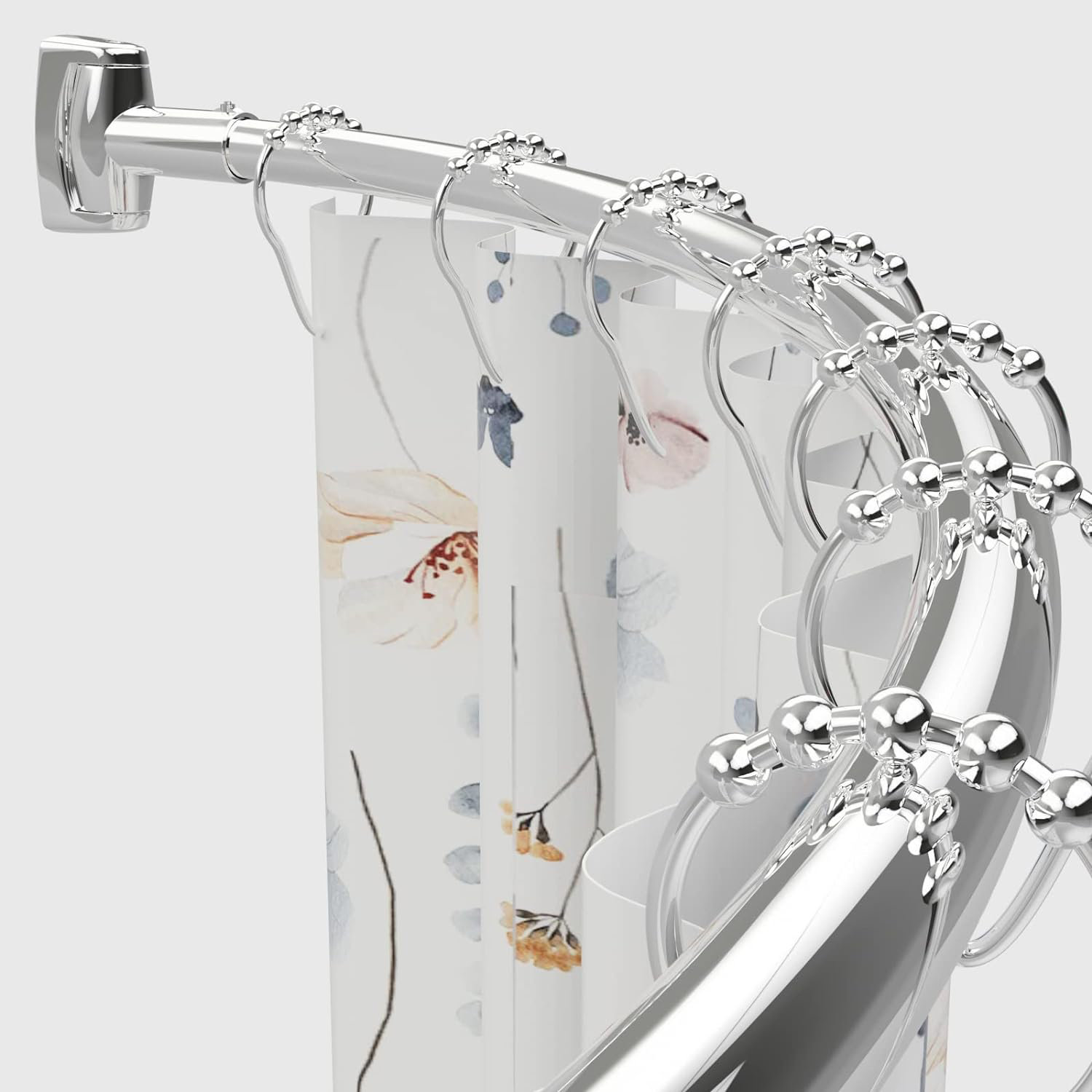 Rakbon Adjustable Curved Shower Curtain Rod | Wayfair