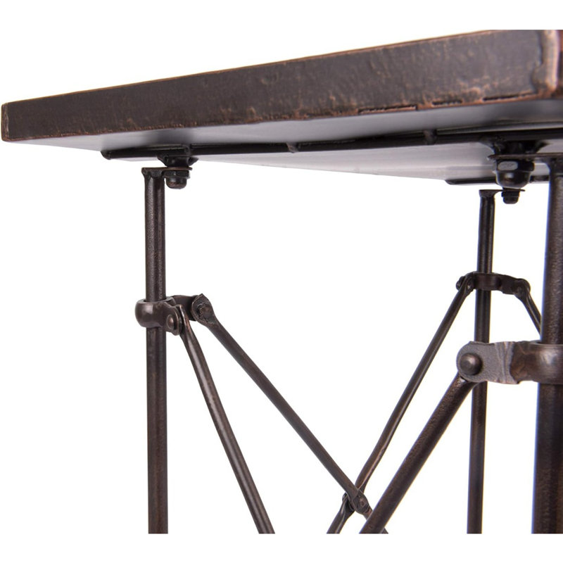 17 Stories Bronze Metal Rectangle Table | Wayfair