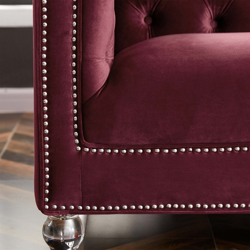House of Hampton® Two-Seater Velvet Sofa | Wayfair