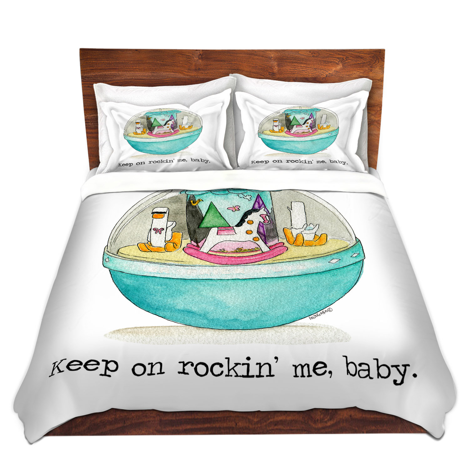 DiaNoche Designs Marley Ungaro Toys Keep On Rocking Me Baby Microfiber ...