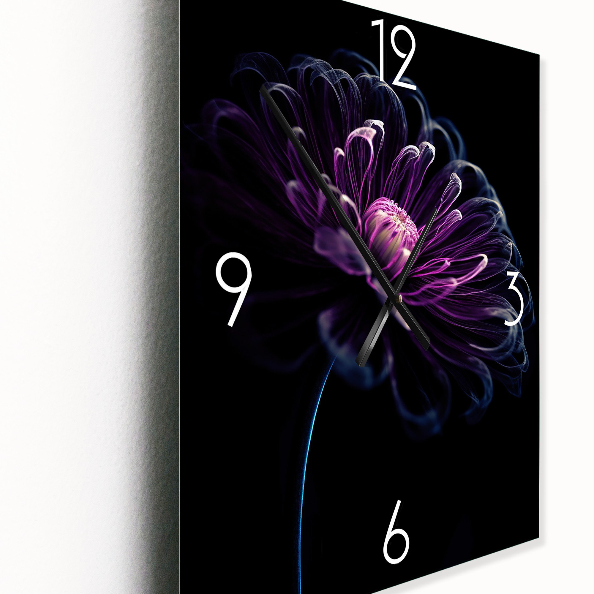 Latitude Run® Purple Black Daisy Flower Fusion - Floral Very Wall ...