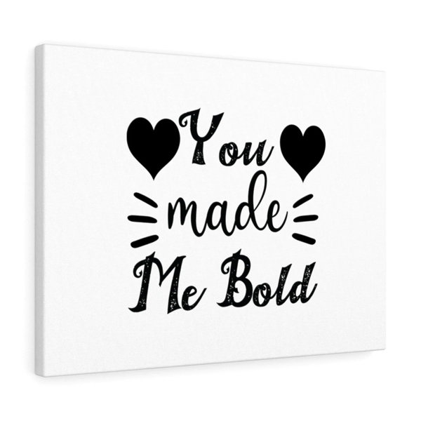 Trinx Scripture Canvas You Made Me Bold Christian Wall Art Bible Verse ...