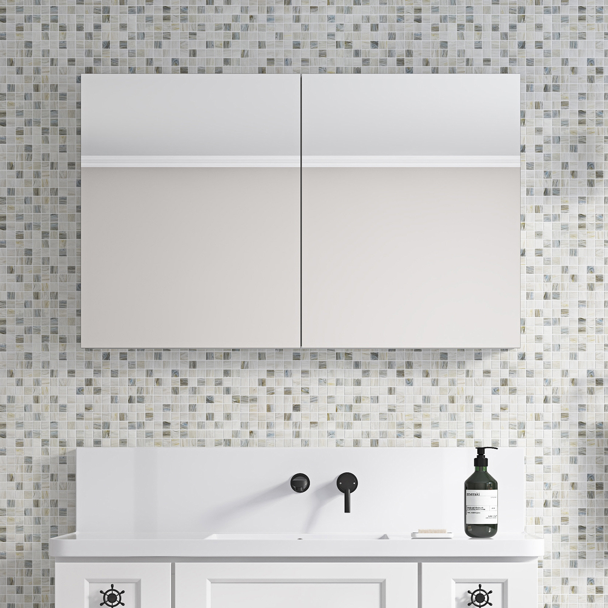Frameless Mirror Medicine Cabinet