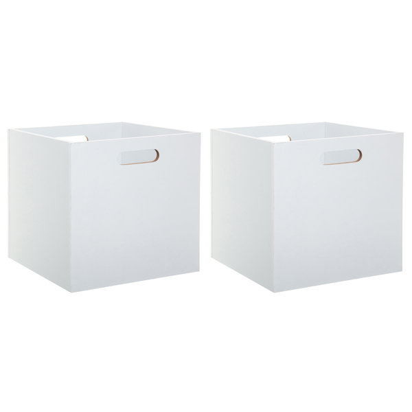 5five Storage Box Wooden Set 2 White | Wayfair.co.uk
