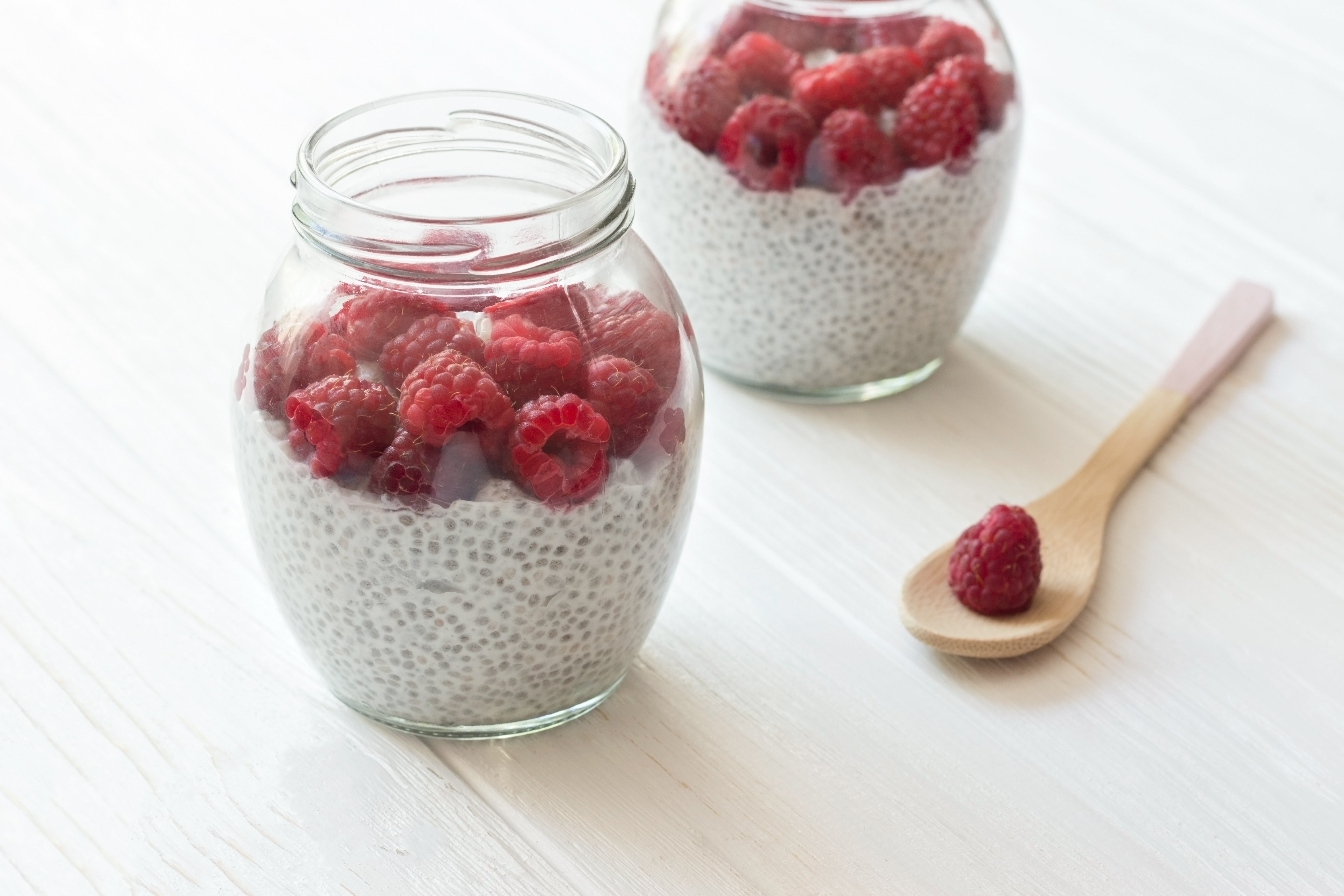 Ebern Designs Chia Seeds Pudding - Wrapped Canvas Photograph | Wayfair