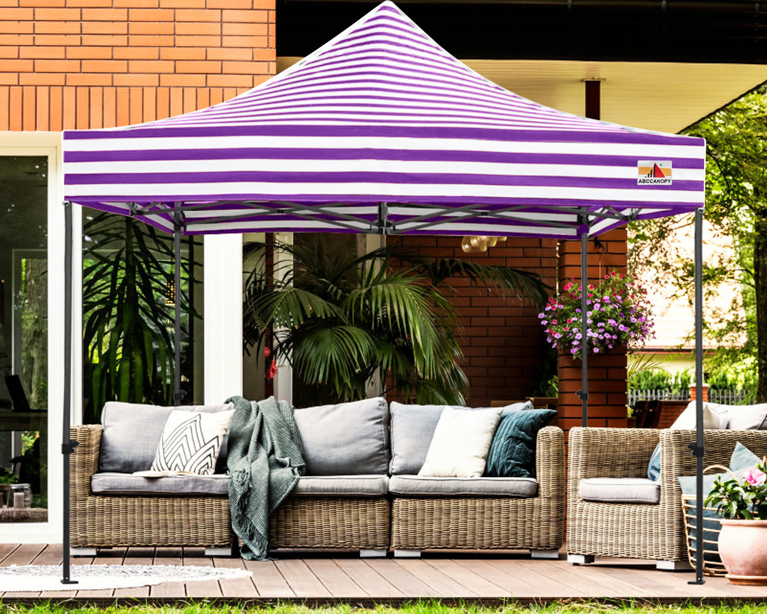 ABCCANOPY 10 Ft. W x 10 Ft. D Steel Pop-Up Canopy The Pop Up Canopies ...