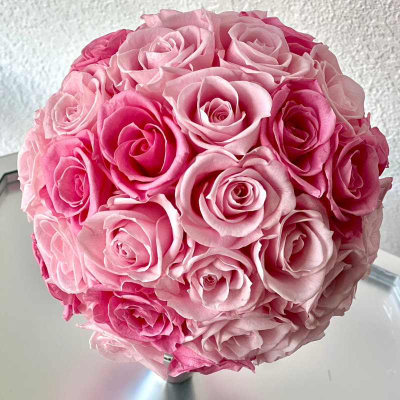 Petals And Spring Preserved Rose Floral Arrangement in Box | Wayfair
