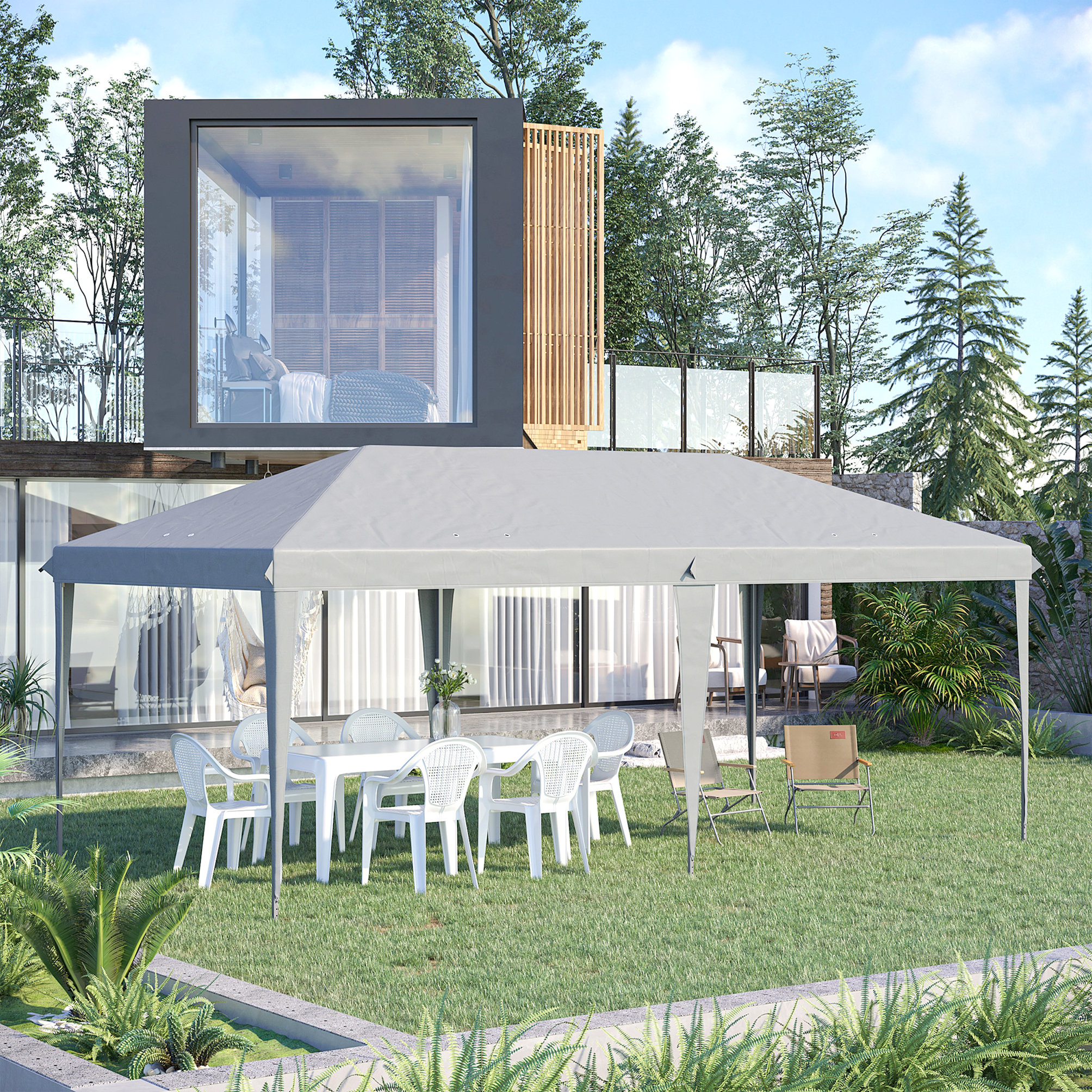 KAQCVIN Pop Up Canopy Tent, Heavy Duty Tents For Parties, Outdoor ...