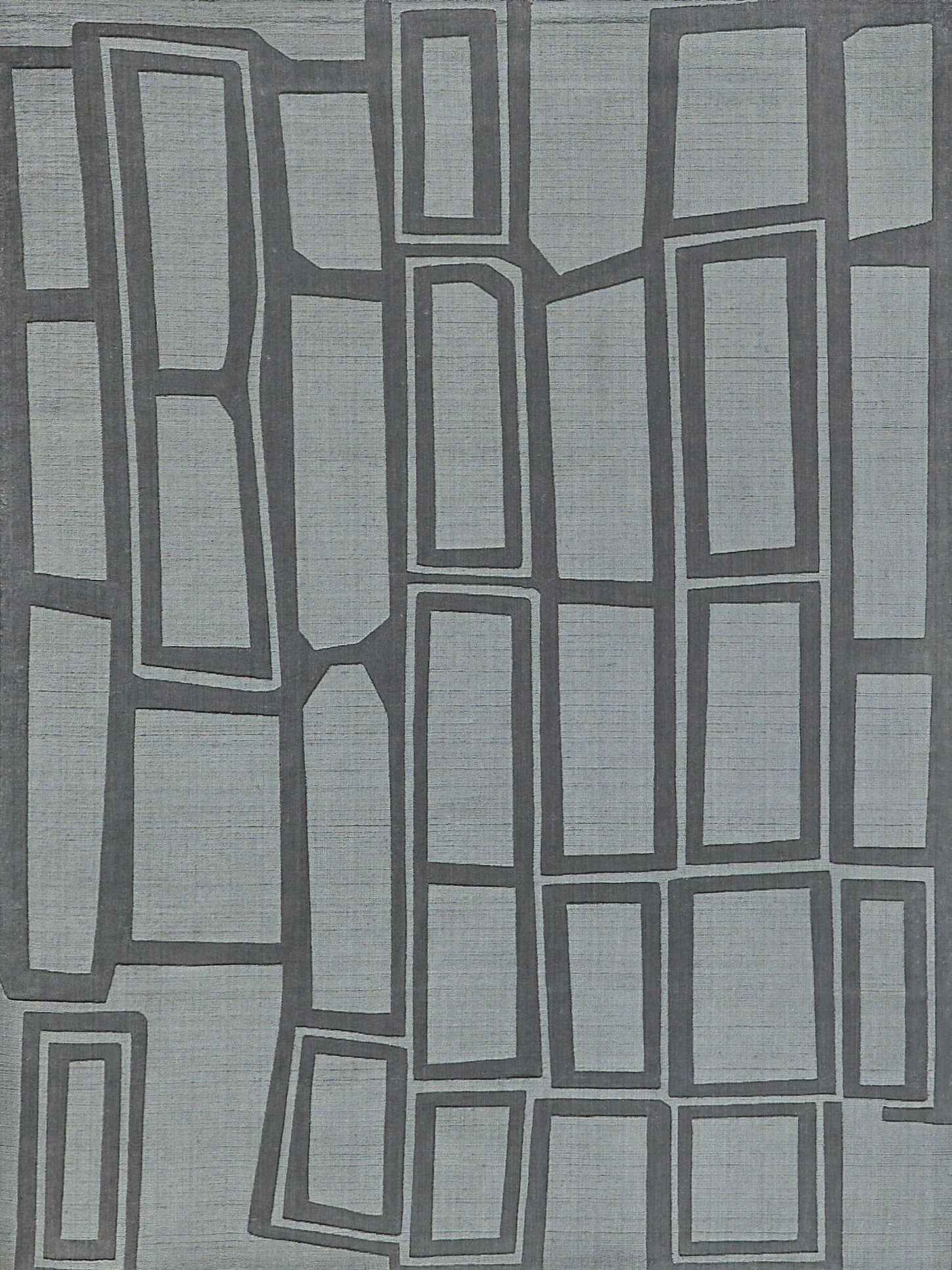 Exquisite Rugs Tempo Handmade Handloomed New Zealand Wool Charcoal Gray ...