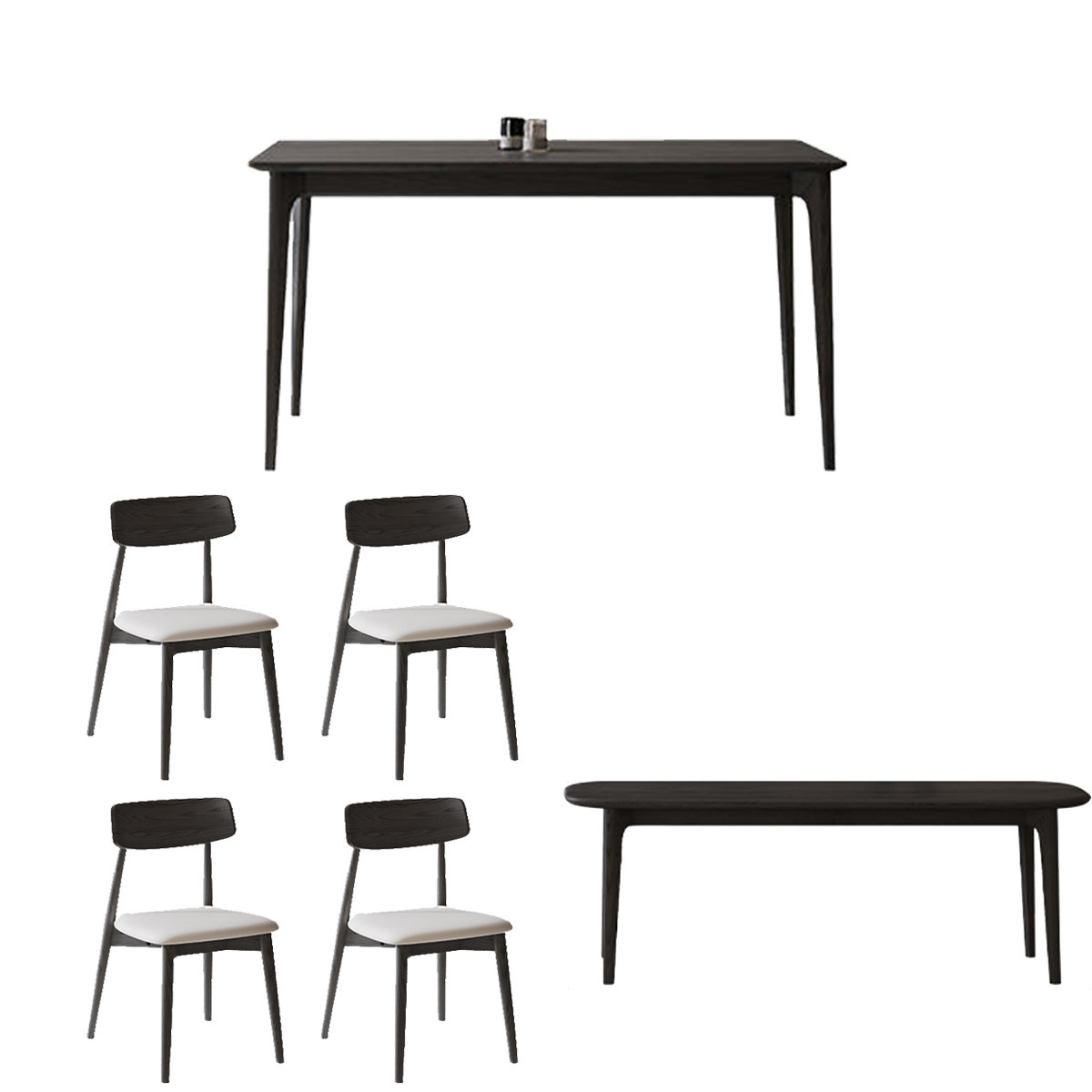 Table Treasures.e Rectangular 55.12'' L x 27.56'' W Dining Set | Wayfair