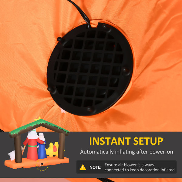 The Holiday Aisle® Nativity Scene Under Archway With Camel And Sheep ...