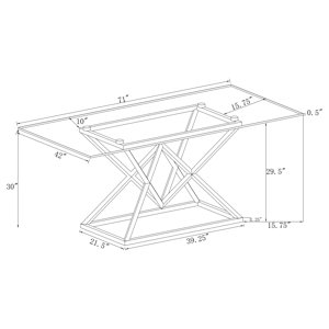 Willa Arlo Interiors Dearing Unfinished Glass Top Metal Base Dining ...