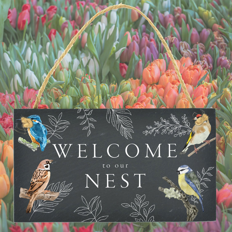 Brambly Cottage Formaran Stone Birds Garden Sign | Wayfair.co.uk