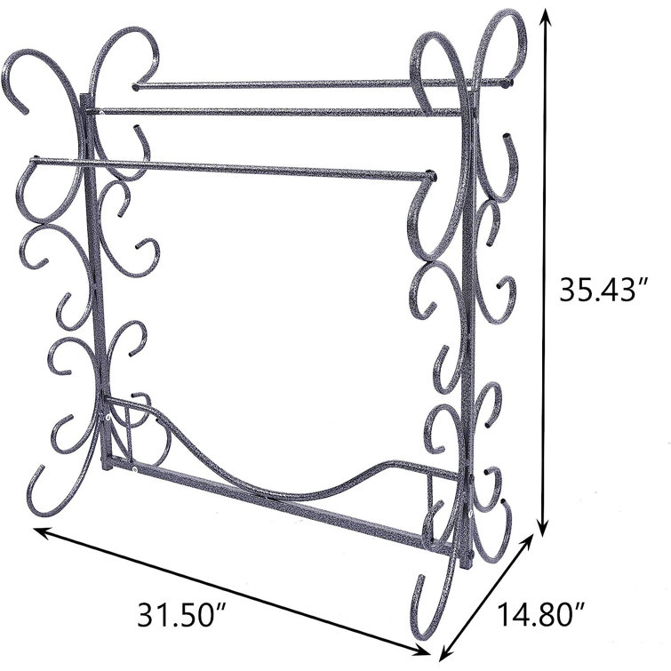 QIANXING Outdoor Pool Towel Drying Holder Freestanding for Bathroom ...