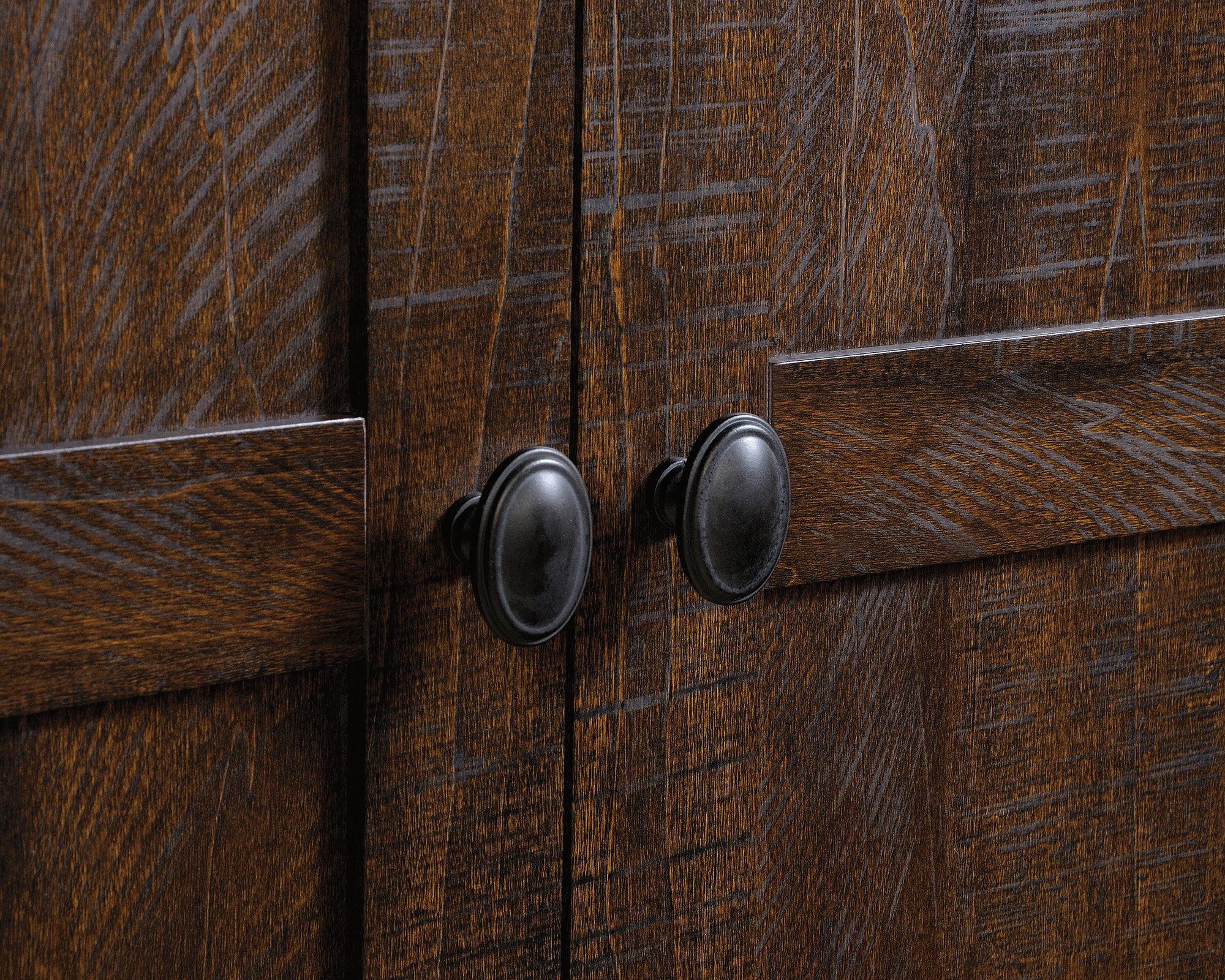 Millwood Pines Storage Cabinet - 72"H Oak Rustic - Wayfair Canada