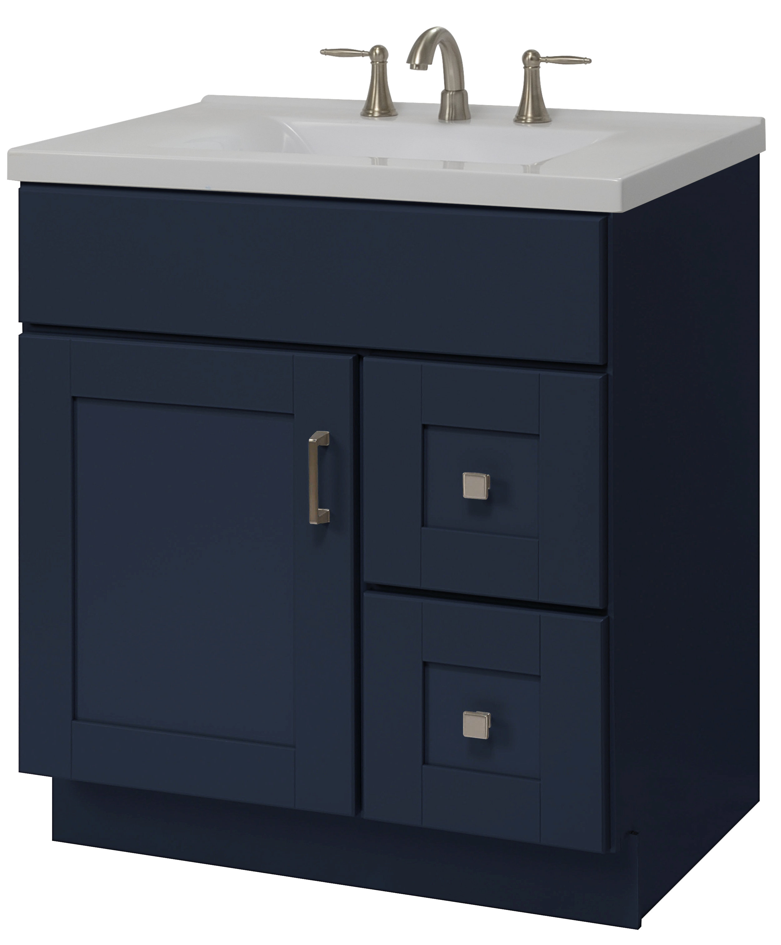 Sunnywood Blue Topaz 30 Single Bathroom Vanity Base Only in Blue | Wayfair