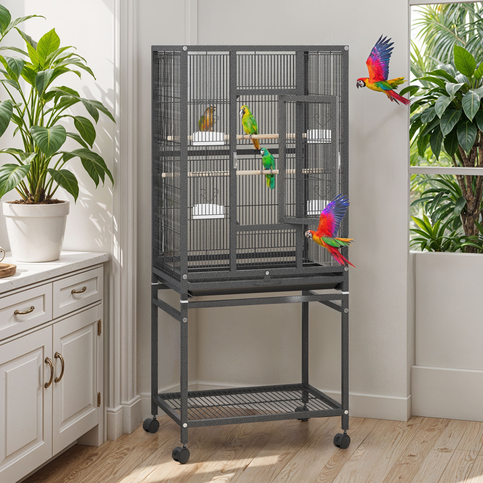 Tucker Murphy Pet™ 53 inches Portable Bird Cage Sanctuary with ...