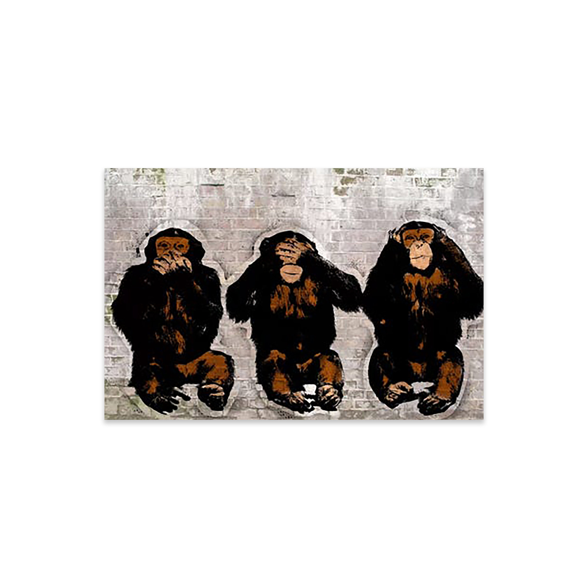 Bungalow Rose Monkey See, Monkey Do Print On Acrylic Glass - Wayfair Canada