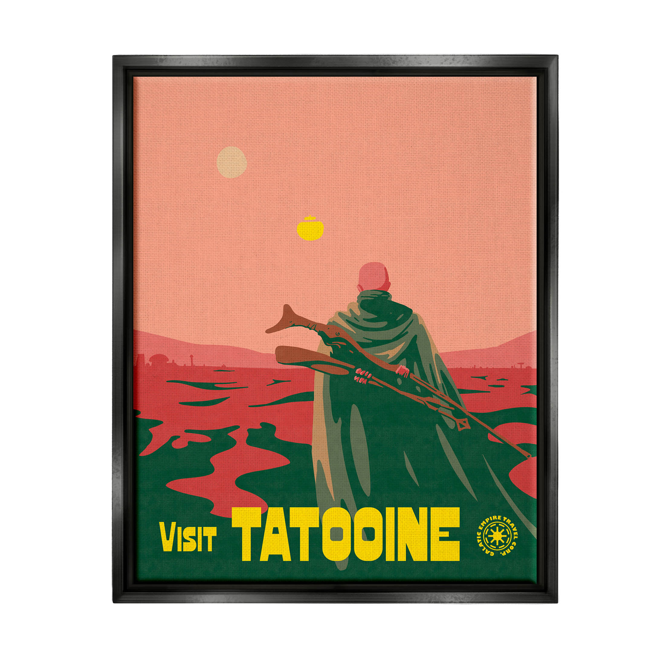 Trinx Vast Tatooine Landscape Science Fiction Floating Canvas Wall Art ...