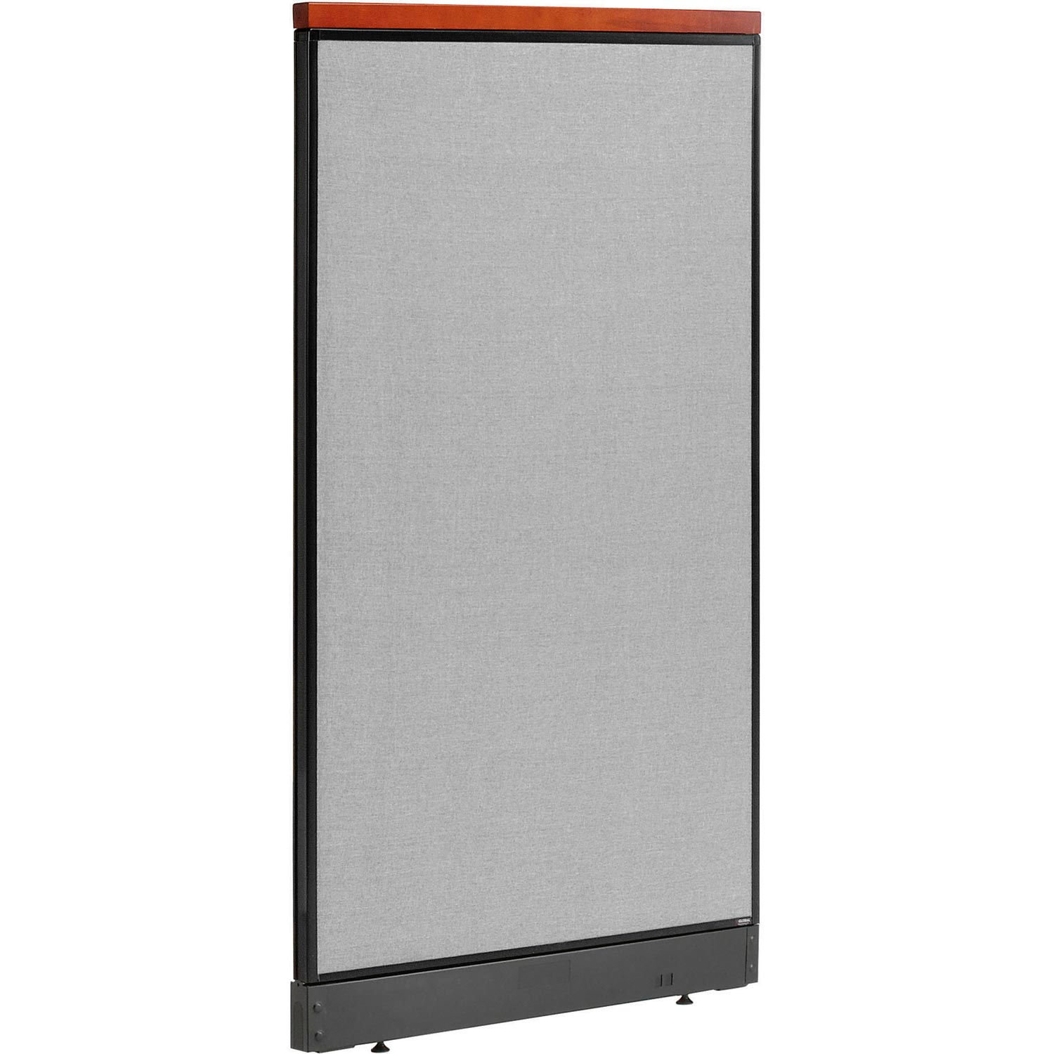 Interion Deluxe Blue Office Partition Panel With Pass Thru Cable | Wayfair