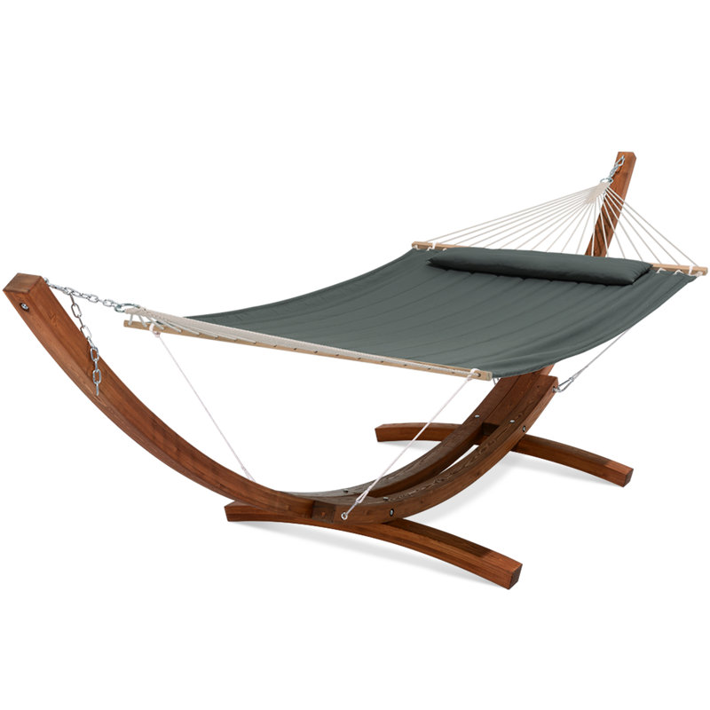 Arlmont & Co. Volkrad Double Spreader Bar Hammock with Stand & Reviews ...