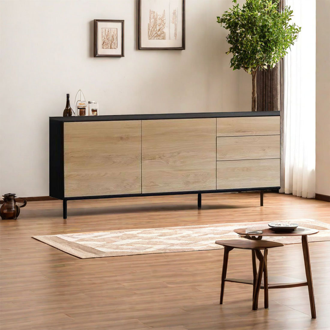 HomeCanvas Modern Light Luxury Simple Small Room Side Cabinet 59.05 ...