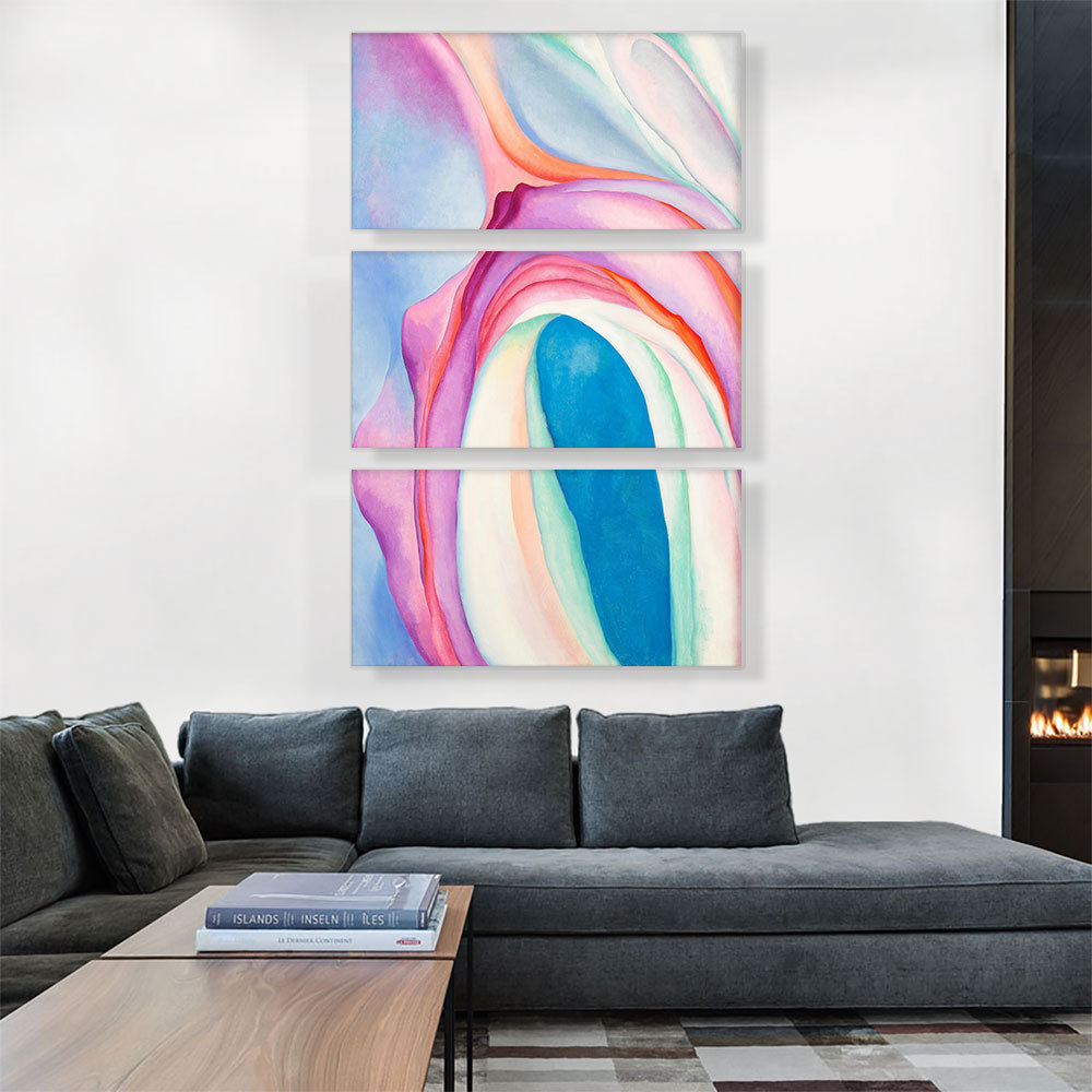 ARTCANVAS Music, Pink And Blue No. 2 1918 Canvas Art Print By Georgia O ...