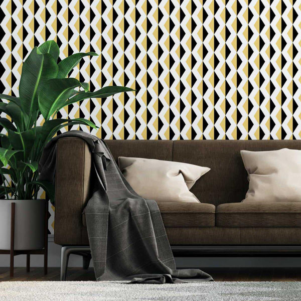 Mercer41 Dashaan Peel & Stick Chevron Roll | Wayfair