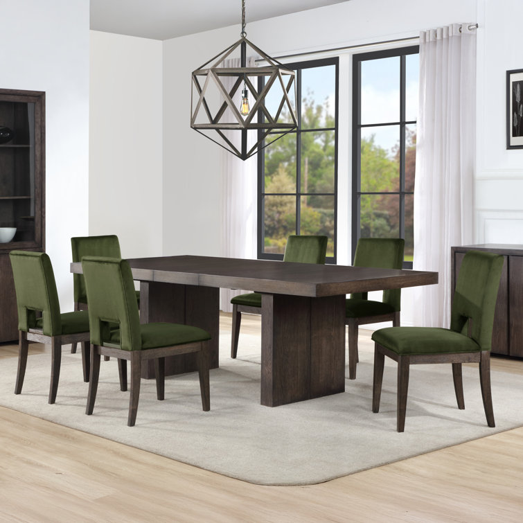 Red Barrel Studio® Pryor 78"-96" Extendable Dining Table Set & Reviews ...
