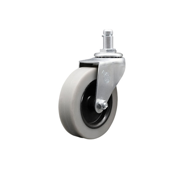 Service Caster Thermoplastic Rubber Grip Ring Stem Caster | Wayfair