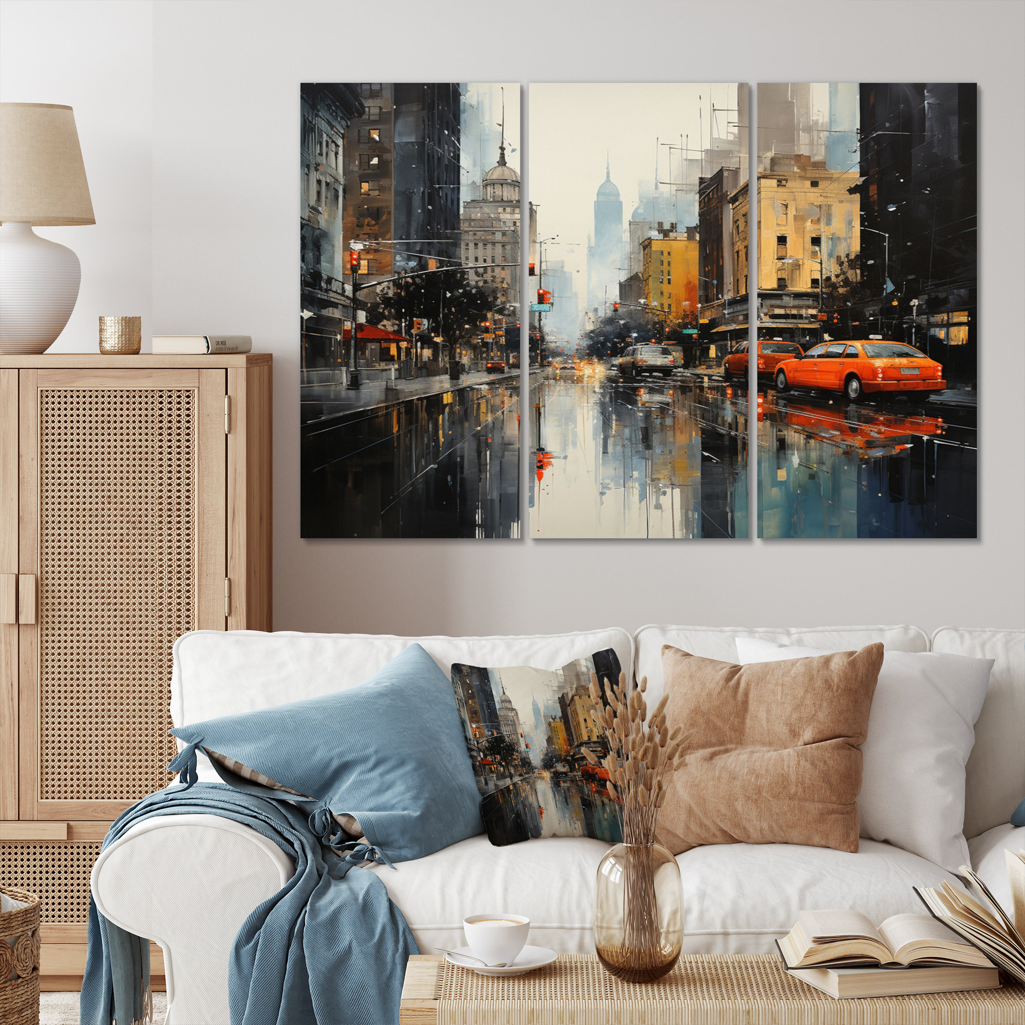 Winston Porter Cityscape Collage I - Abstract Collages Wall Art Print ...