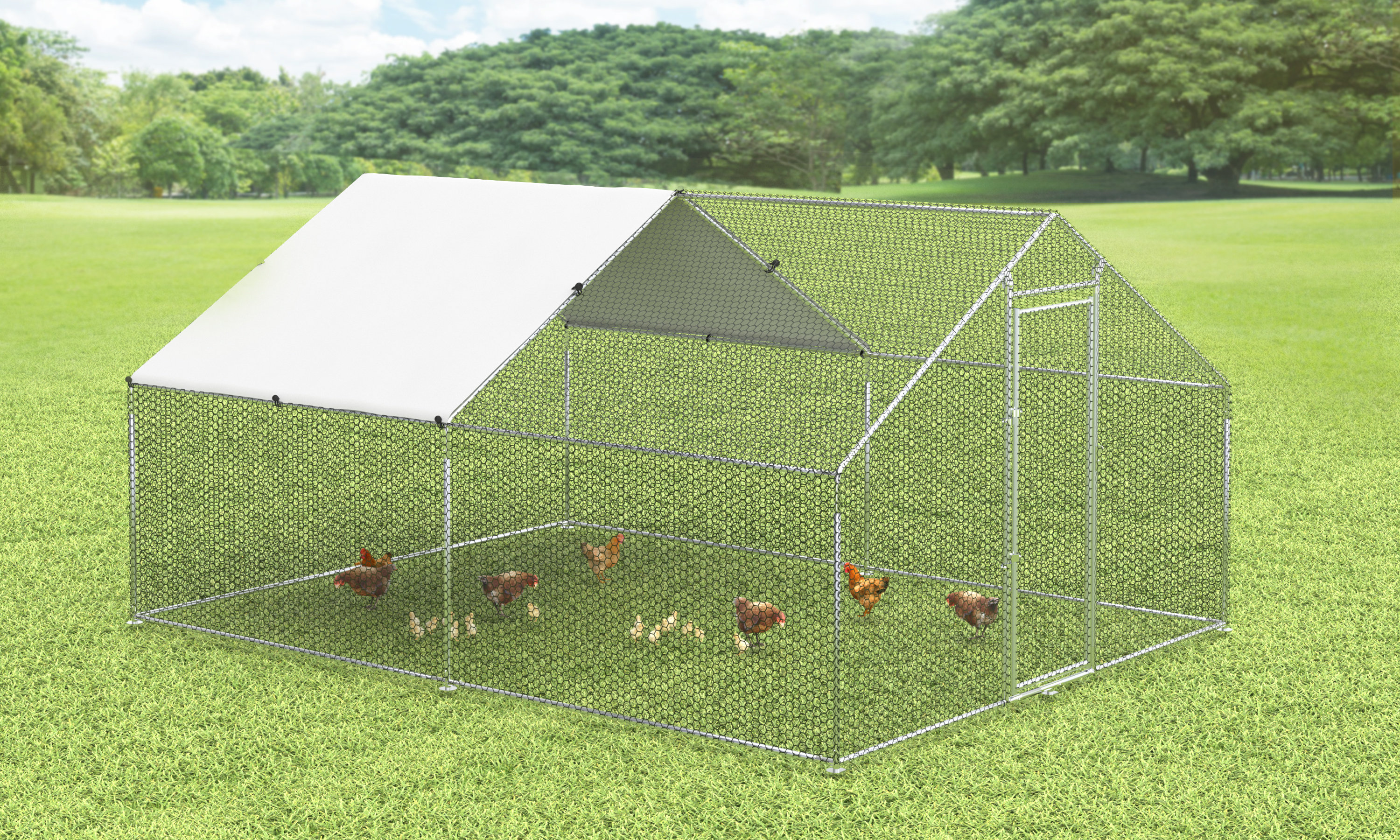 Tucker Murphy Pet™ Capitolino 130 Square Feet with Chicken Run ...