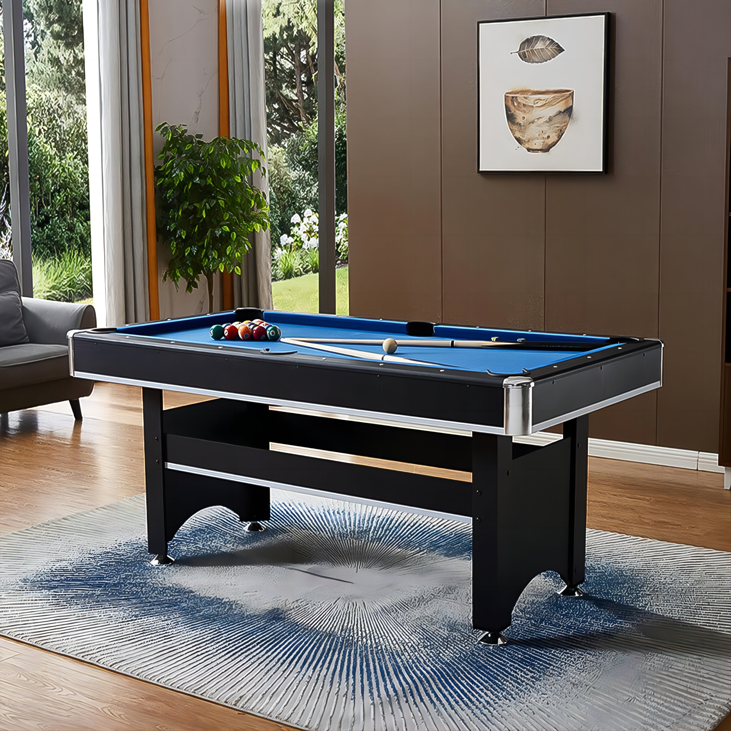 iCool Appliances 3-in-1 Multi Game Table Includes Billiards, Table ...