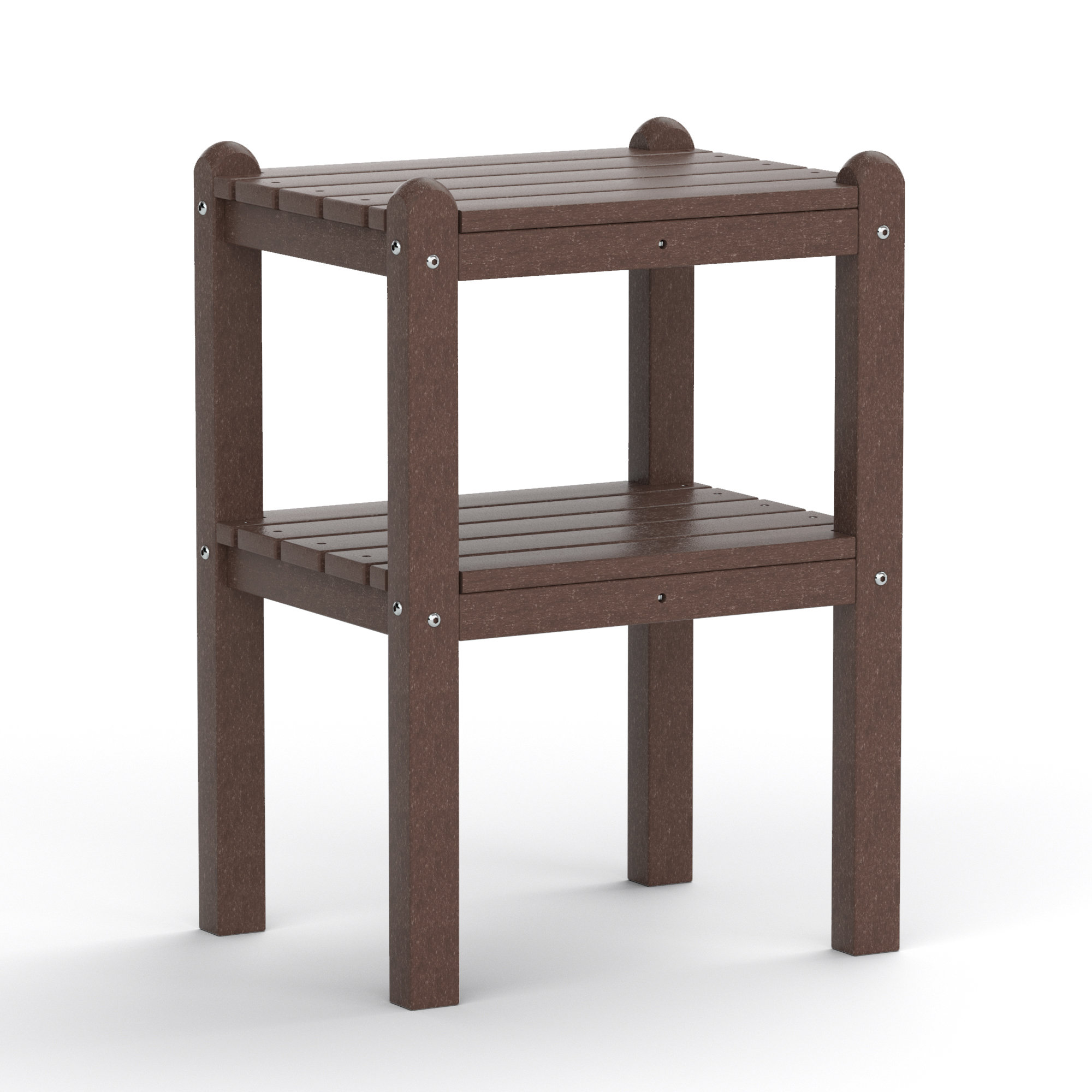 Rosecliff Heights Drachten HDPE Double-Deck Outdoor Side Table | Wayfair