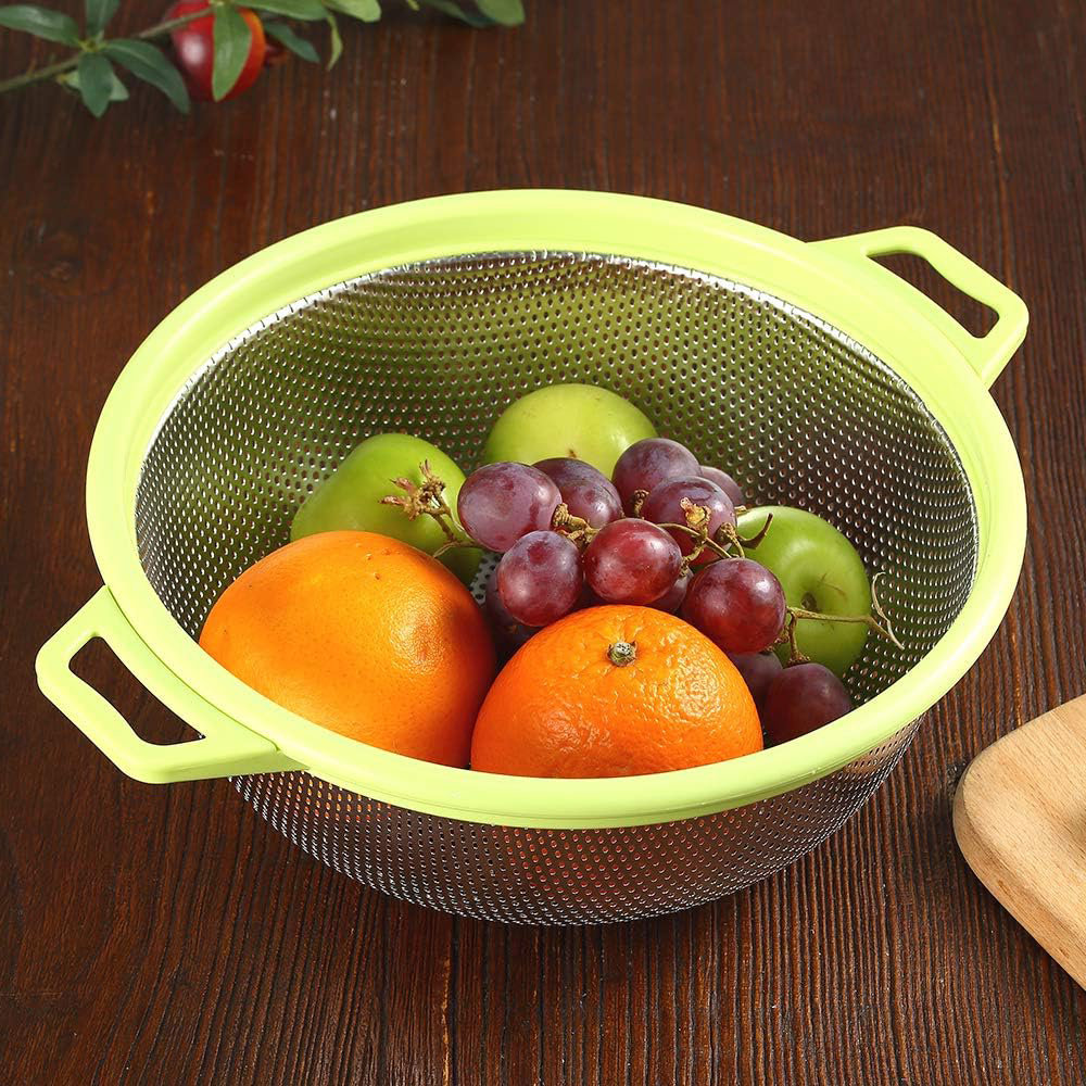 MODVAT Large Stainless Steel Strainer Colander With Handle and Legs 5 ...