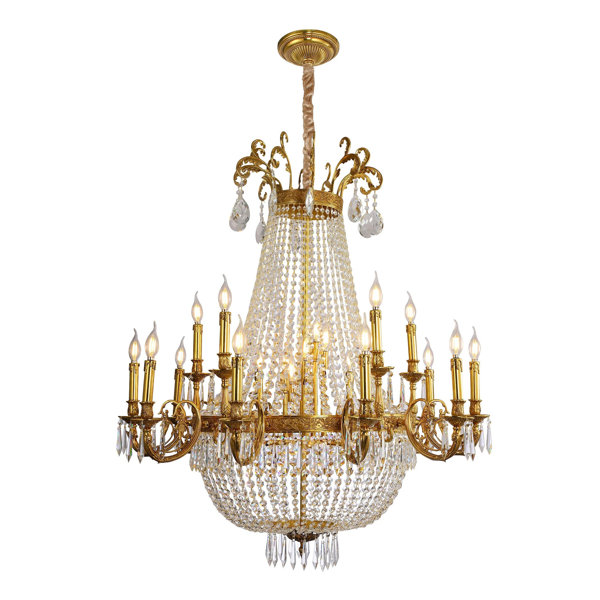 House of Hampton® Girdner Glass Classic / Traditional Chandelier ...