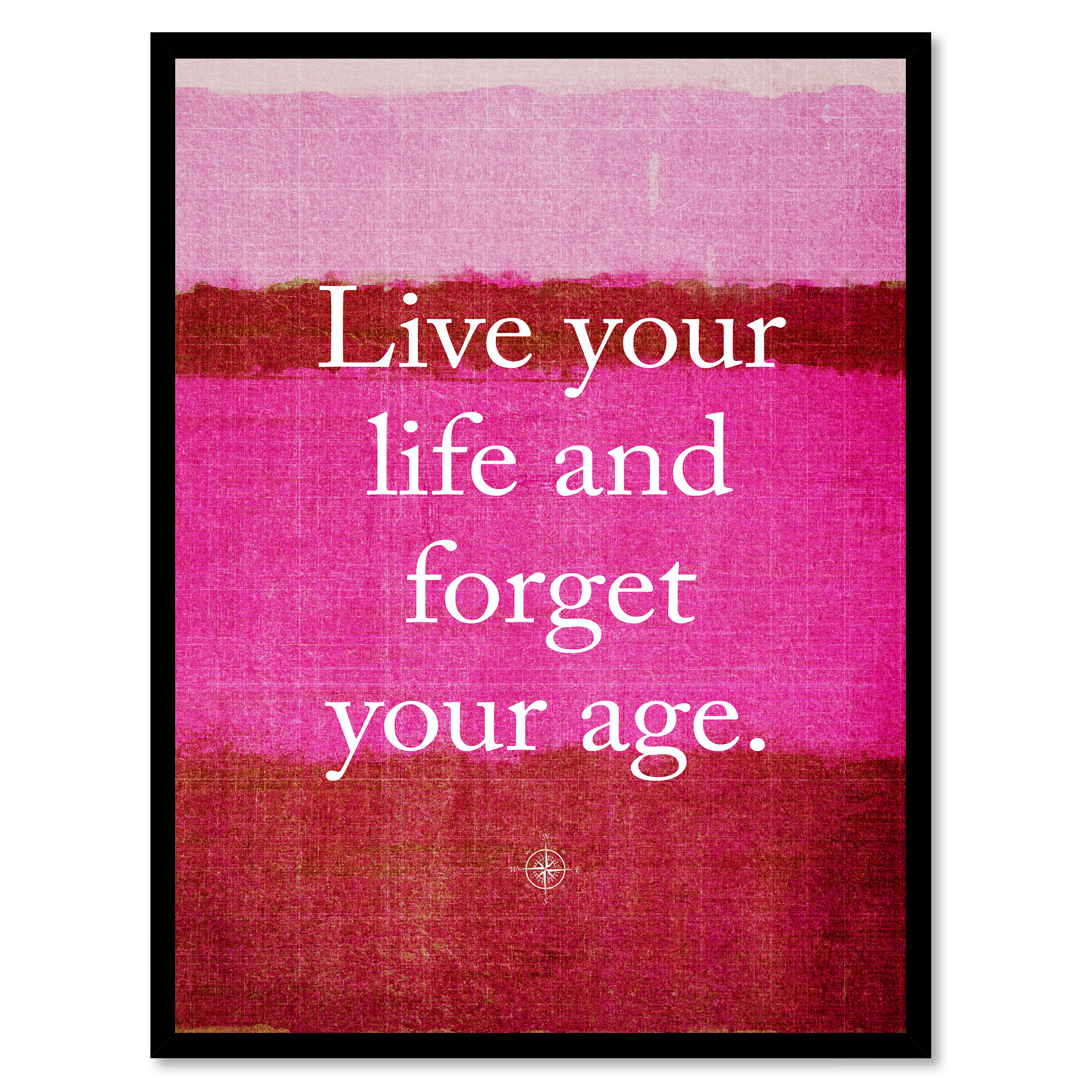 Trinx Forget Your Age Inspirational, Canvas, Picture Frame, 22X29 | Wayfair
