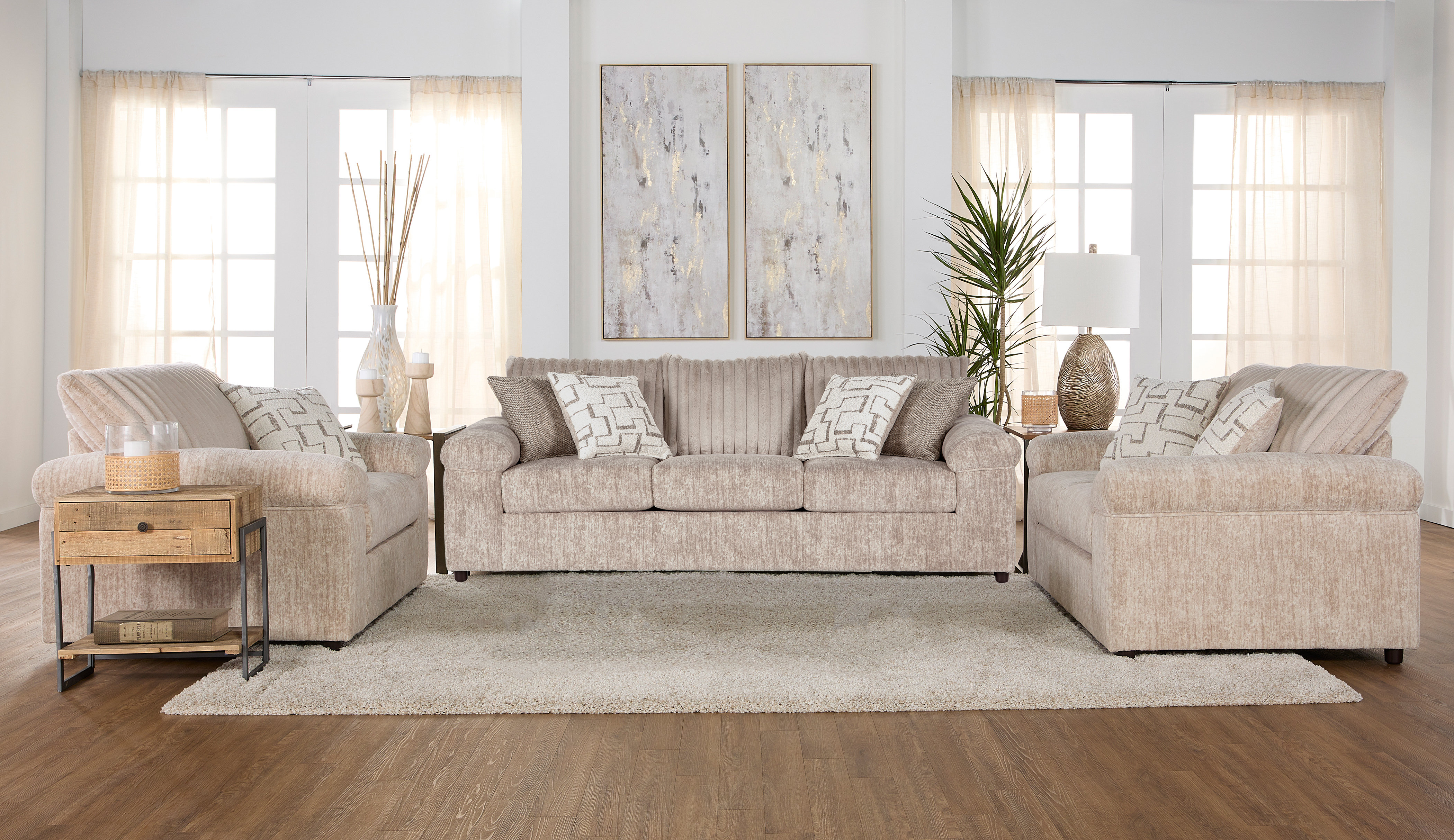 Latitude Run® Oliwier Wide Wale Corduroy Sofa, Loveseat, and Cuddle ...
