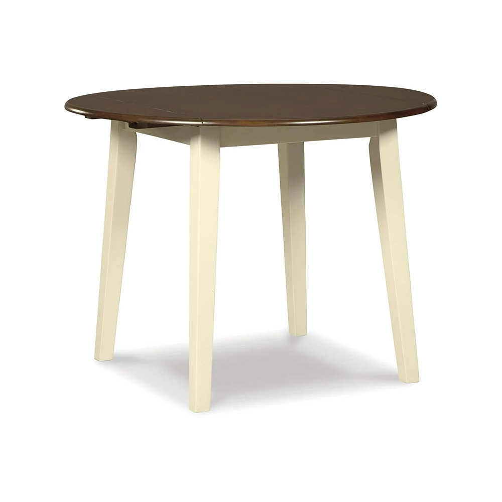 Lark Manor™ Eiffe Casual Woodanville Dining Drop Leaf Table Cream/Brown ...