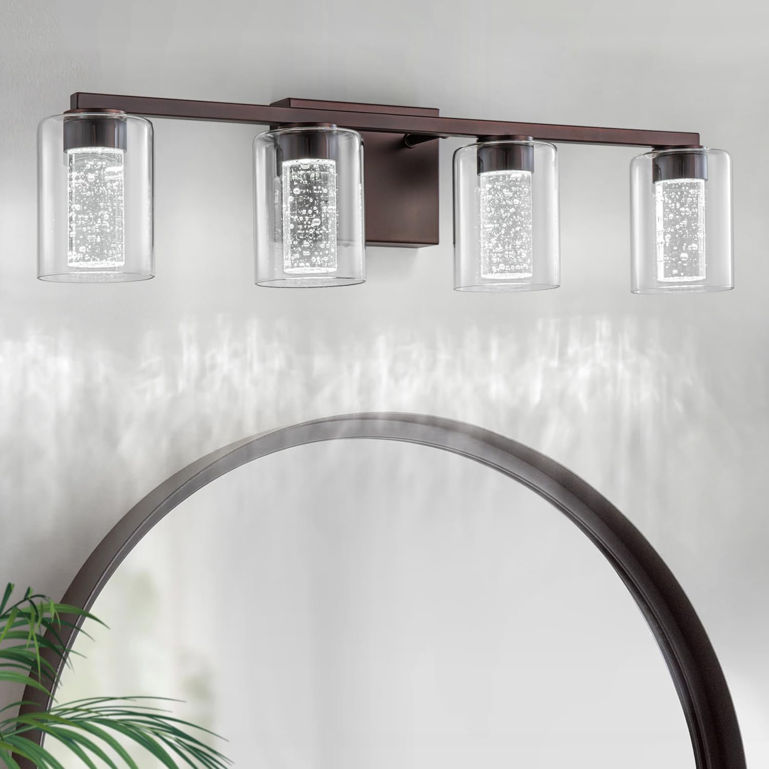 Latitude Run® LED Vanity Light With 3 Color Modes, Dimmable Bathroom ...