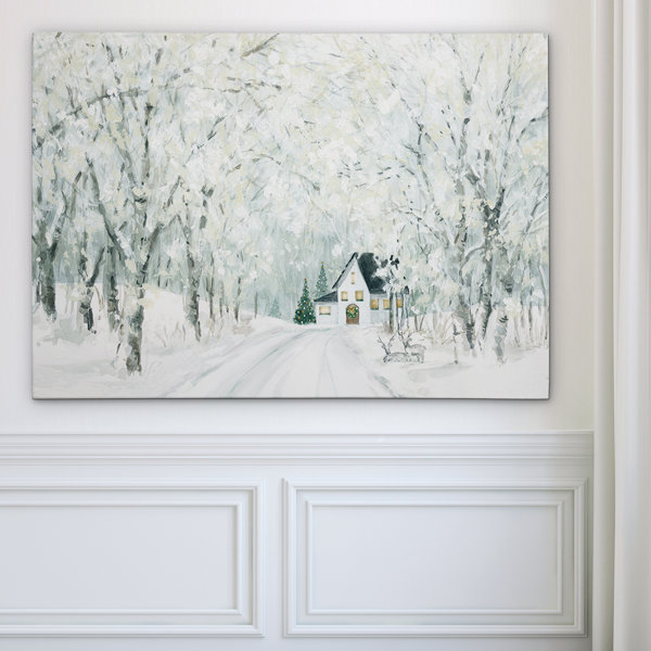 Lark Manor™ Christmas Lane - Wrapped Canvas Print & Reviews | Wayfair