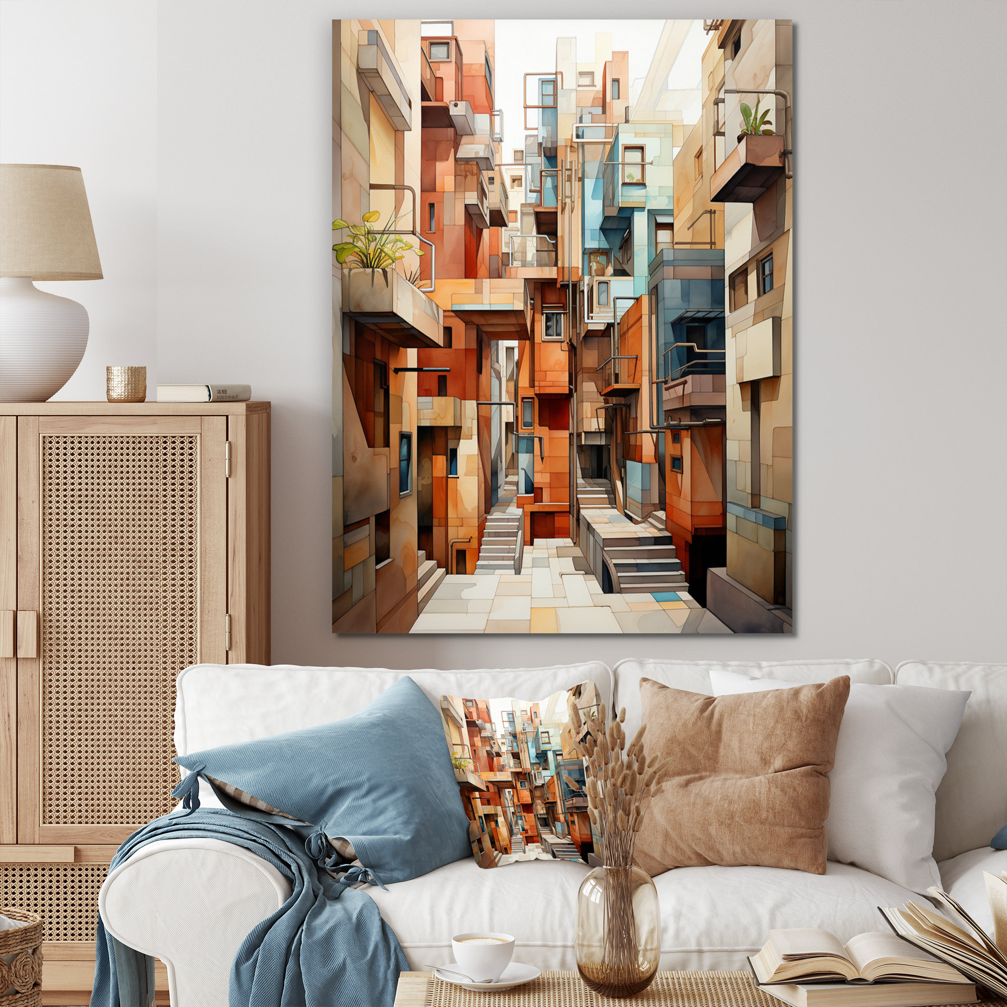 Latitude Run® Kyesha Cubism Art Multidimensional I On Canvas Print ...