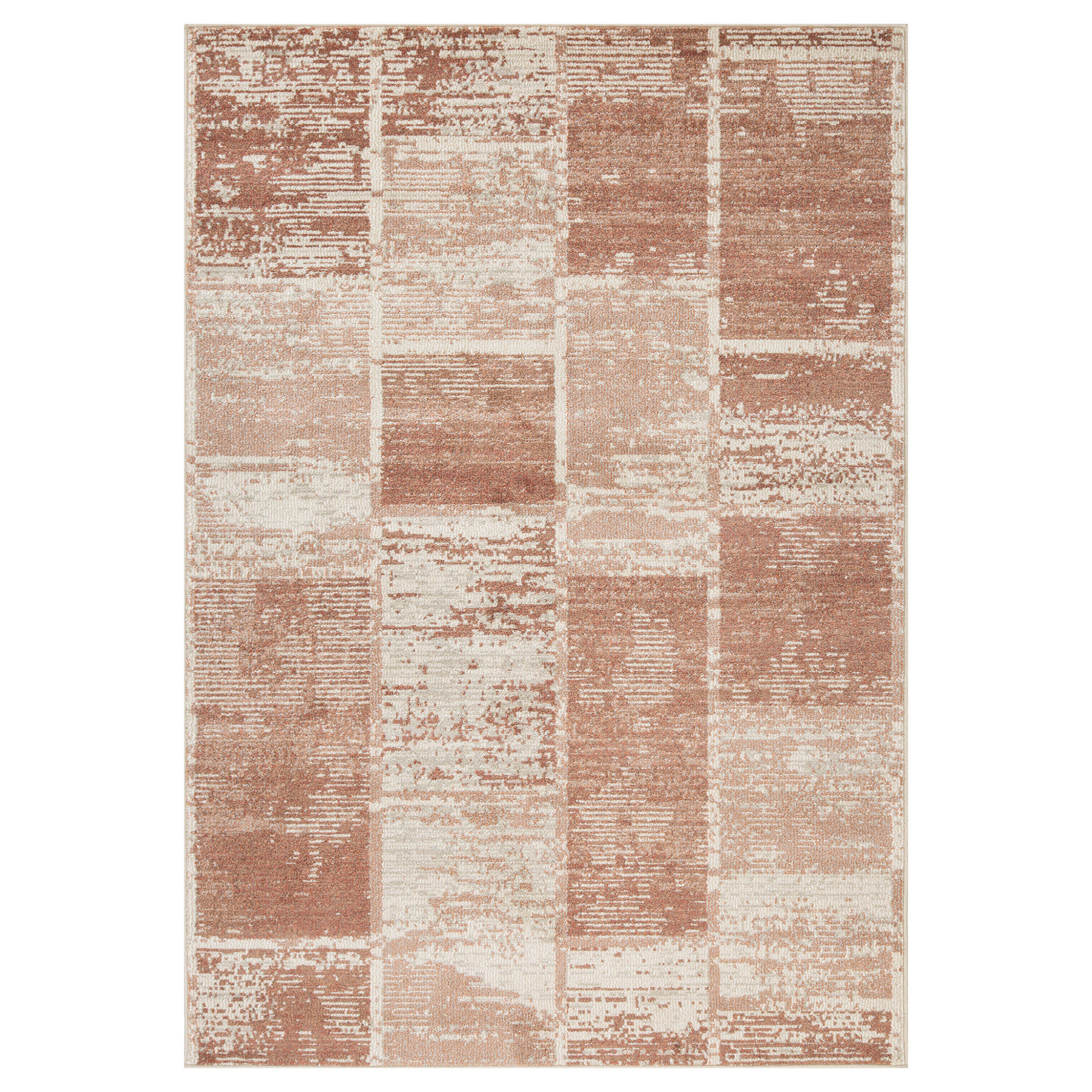HomeRoots 2' X 3' Sand And Ivory Geometric Area Rug | Wayfair