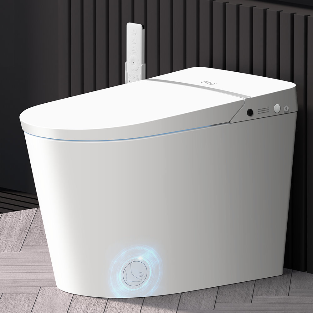 EPLO Smart Bidet Toilet with Low Noise Flushing System,Blackout Flush ...