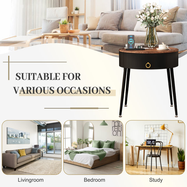 Mercer41 Maykala 1 - Drawer End Table with Storage & Reviews | Wayfair